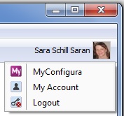 Logging in to Configura