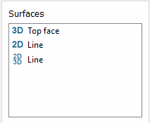Surface name
